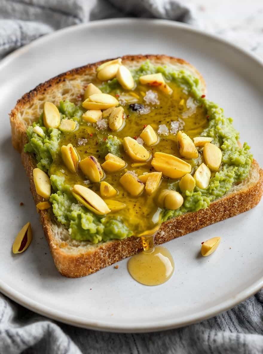 Pistachio Honey Avocado Toast (Simple & Delicious)