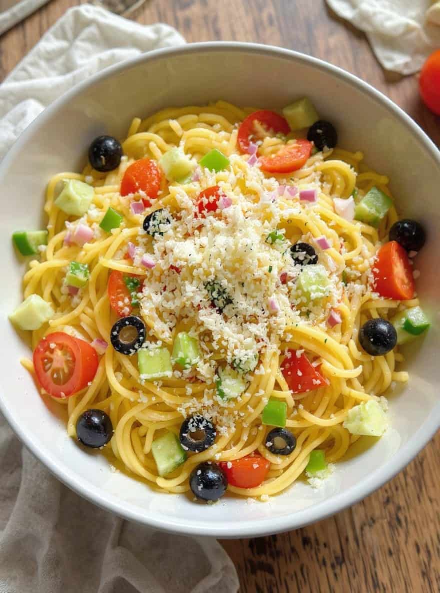 Spaghetti Salad Recipe (Beautiful & Easy)